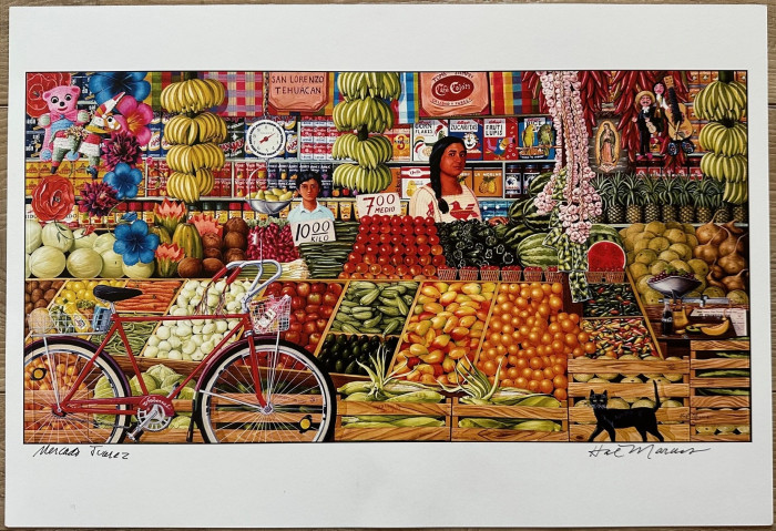 "Mercado Juarez" Print by Hal Marcus
